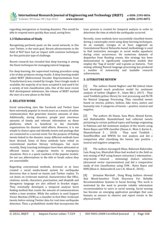Classification of Disastrous Tweets on Twitter using BERT Model | PDF