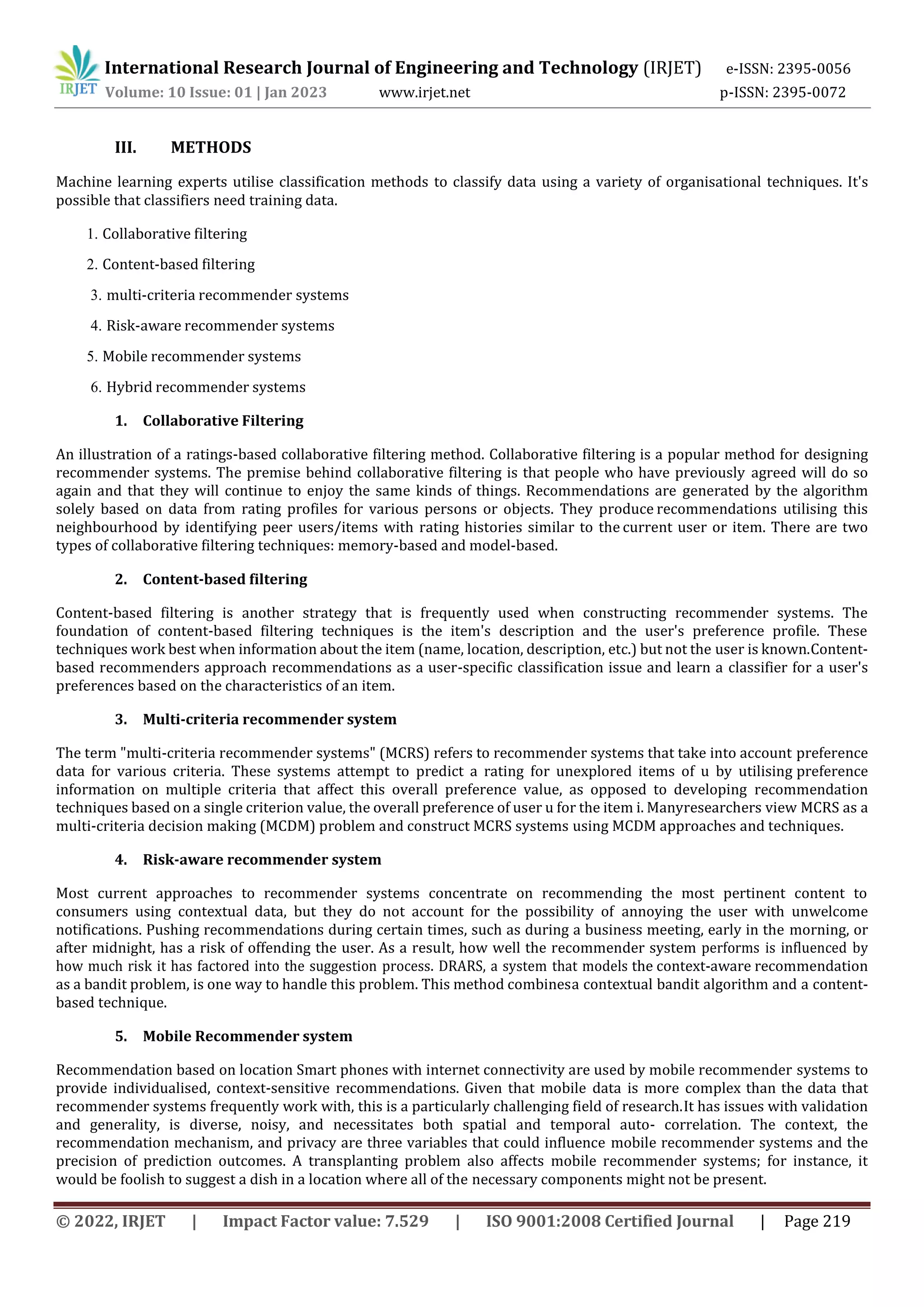 MOVIE RECOMMENDATION SYSTEM | PDF