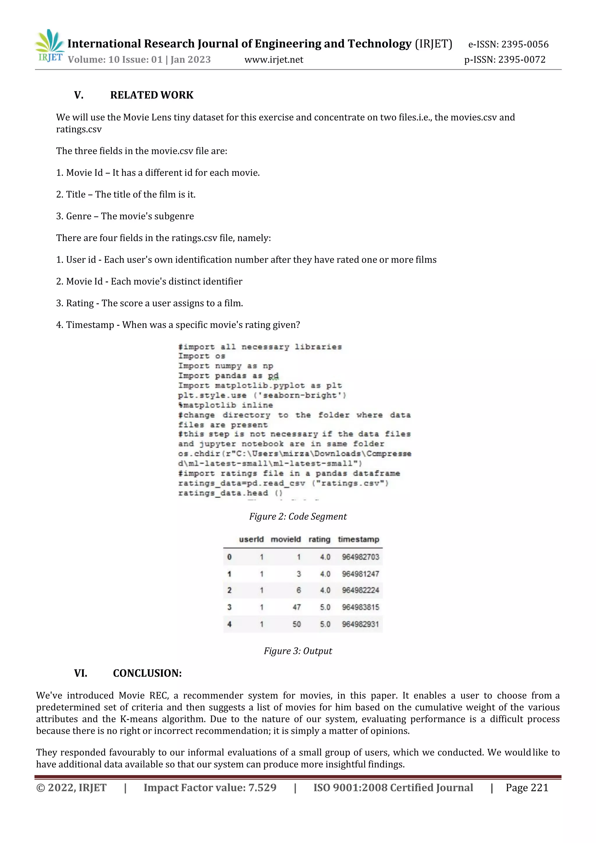 MOVIE RECOMMENDATION SYSTEM | PDF