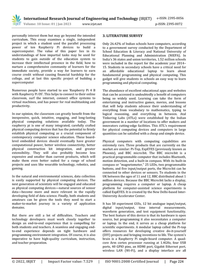 PI TOP: HARDWARE-ENABLED SUPERCOMPUTER | PDF