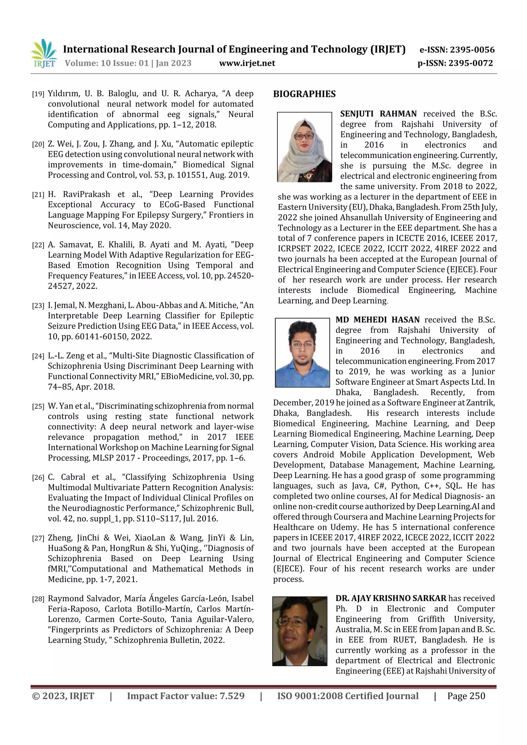 Different Approaches for the Detection of Epilepsy and Schizophrenia ...