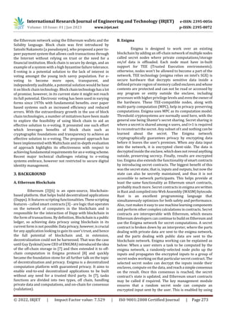 Online Voting System Using Blockchain Technology | PDF