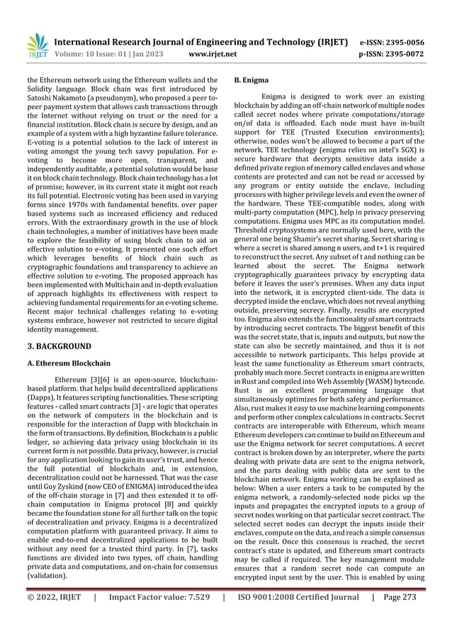 Online Voting System Using Blockchain Technology | PDF | Internet | Computing