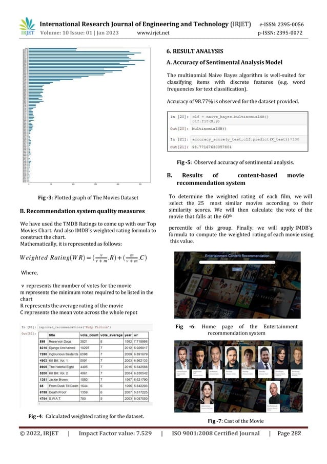 ENTERTAINMENT CONTENT RECOMMENDATION SYSTEM USING MACHINE LEARNING | PDF | Home Entertainment ...