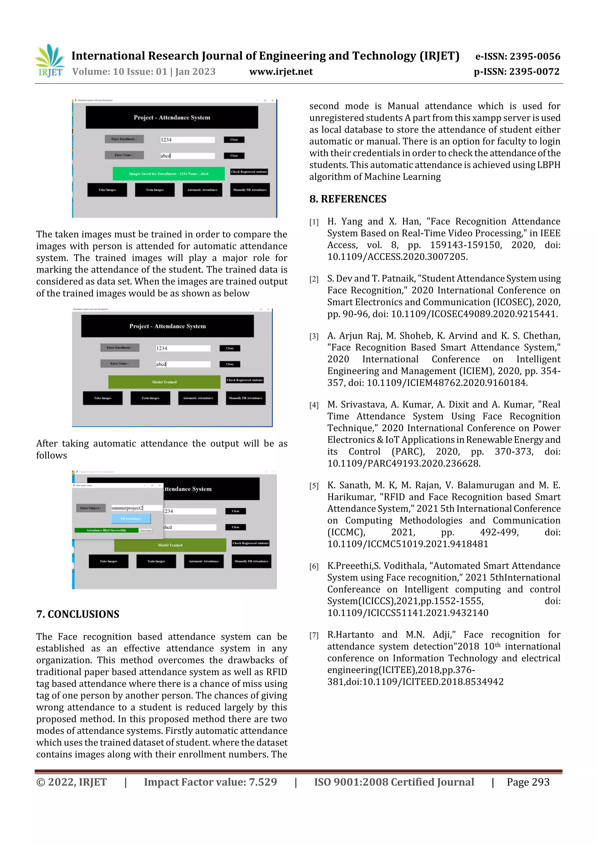 Development of an Automatic & Manual Class Attendance System using Haar ...