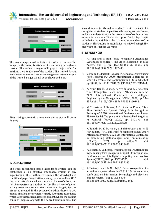 Development of an Automatic & Manual Class Attendance System using Haar Cascade-based Facial ...