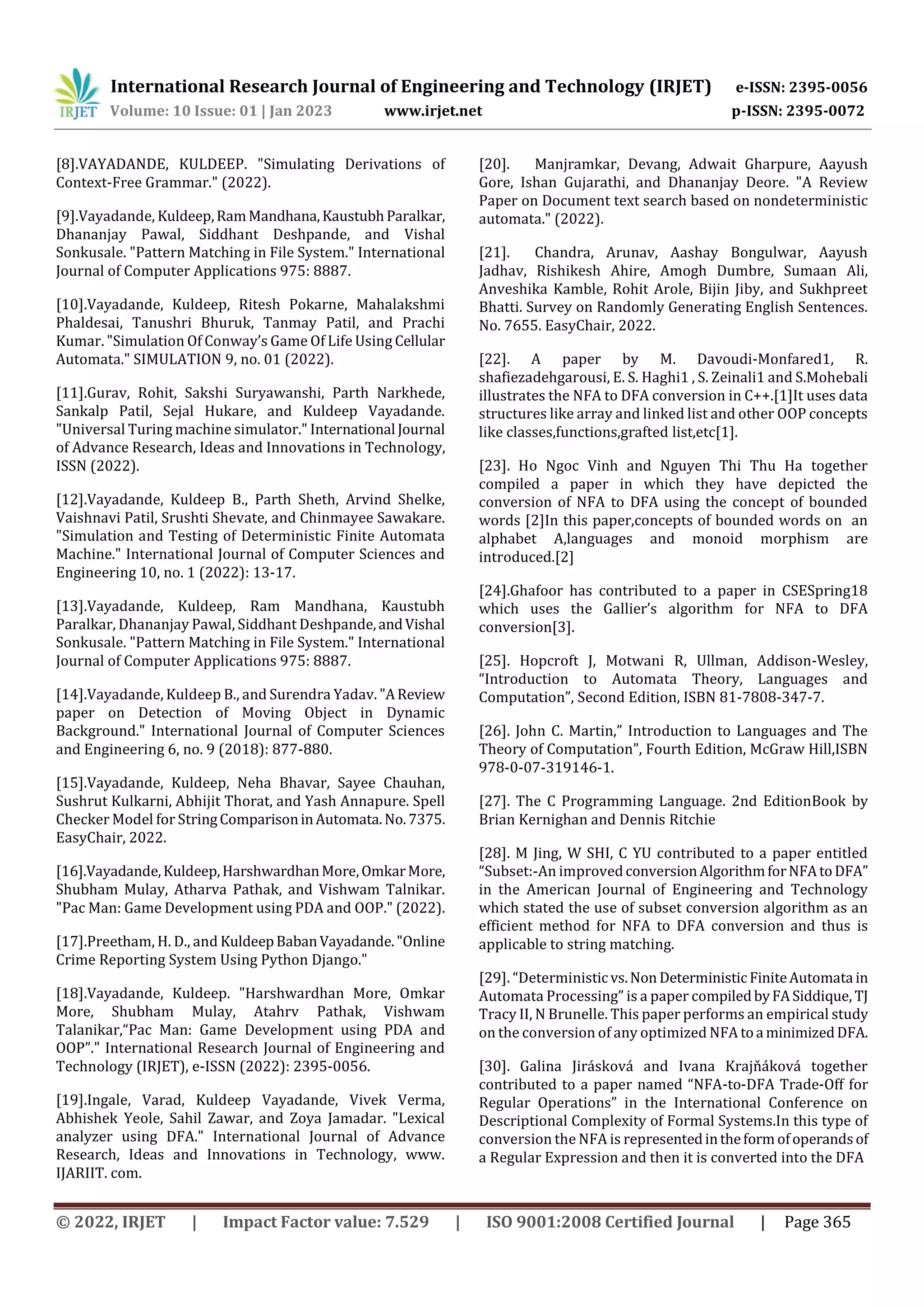 NFA to DFA conversion in C | PDF