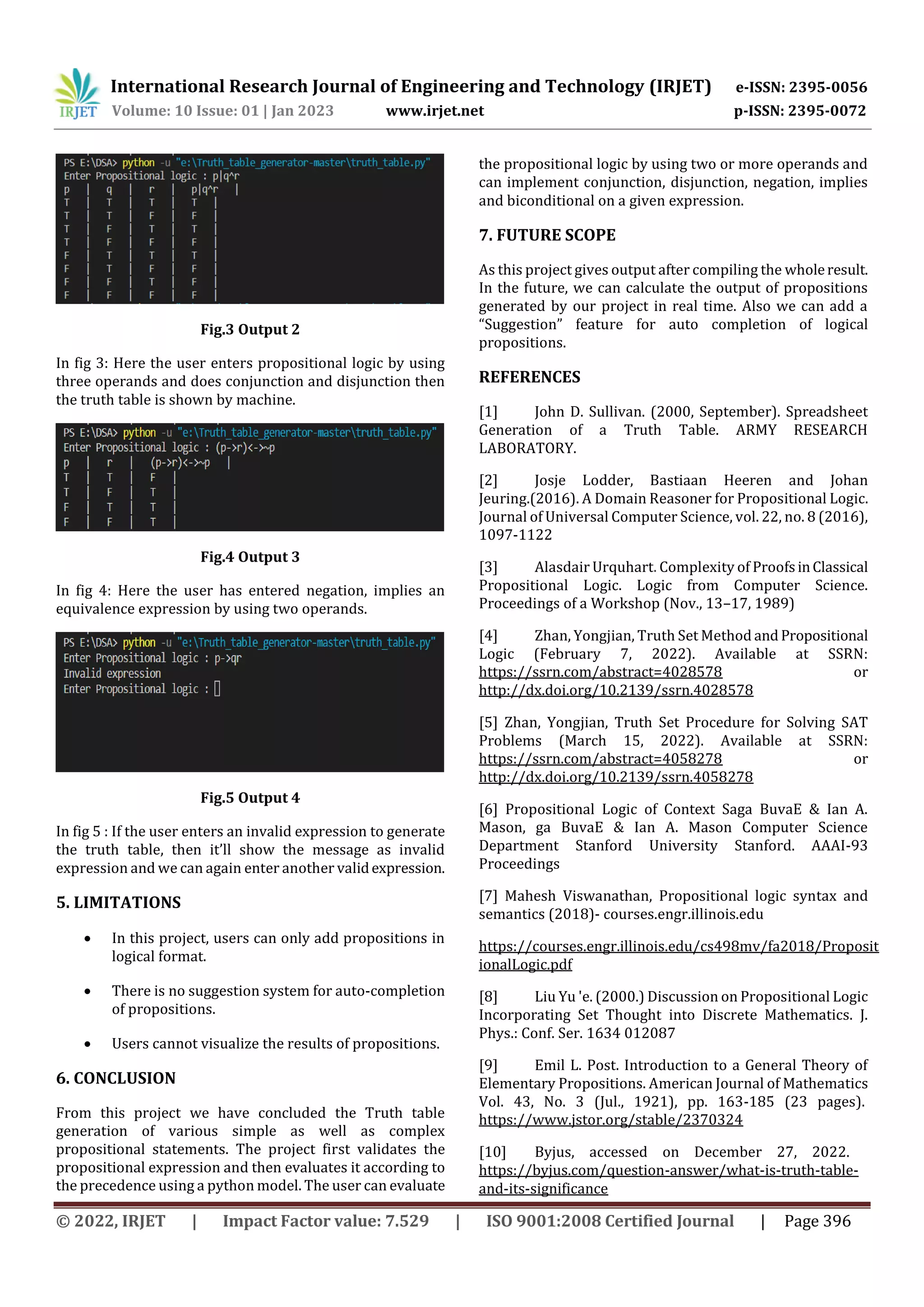 Truth Table Generator | PDF