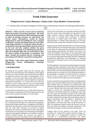 Truth Table Generator | PDF | Programming Languages | Computing