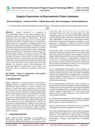 Regular Expression to Deterministic Finite Automata | PDF | Programming Languages | Computing