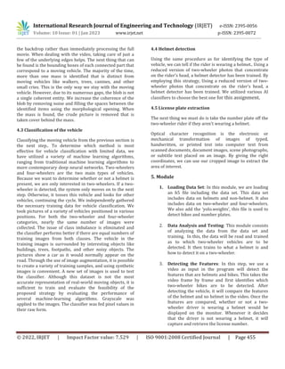 Helmet Detection using Machine Learning | PDF