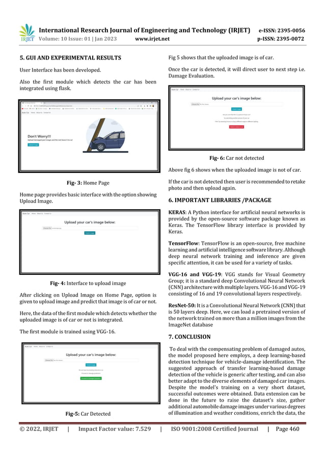 CAR DAMAGE DETECTION AND PRICE PREDICTION USING DEEP LEARNING | PDF