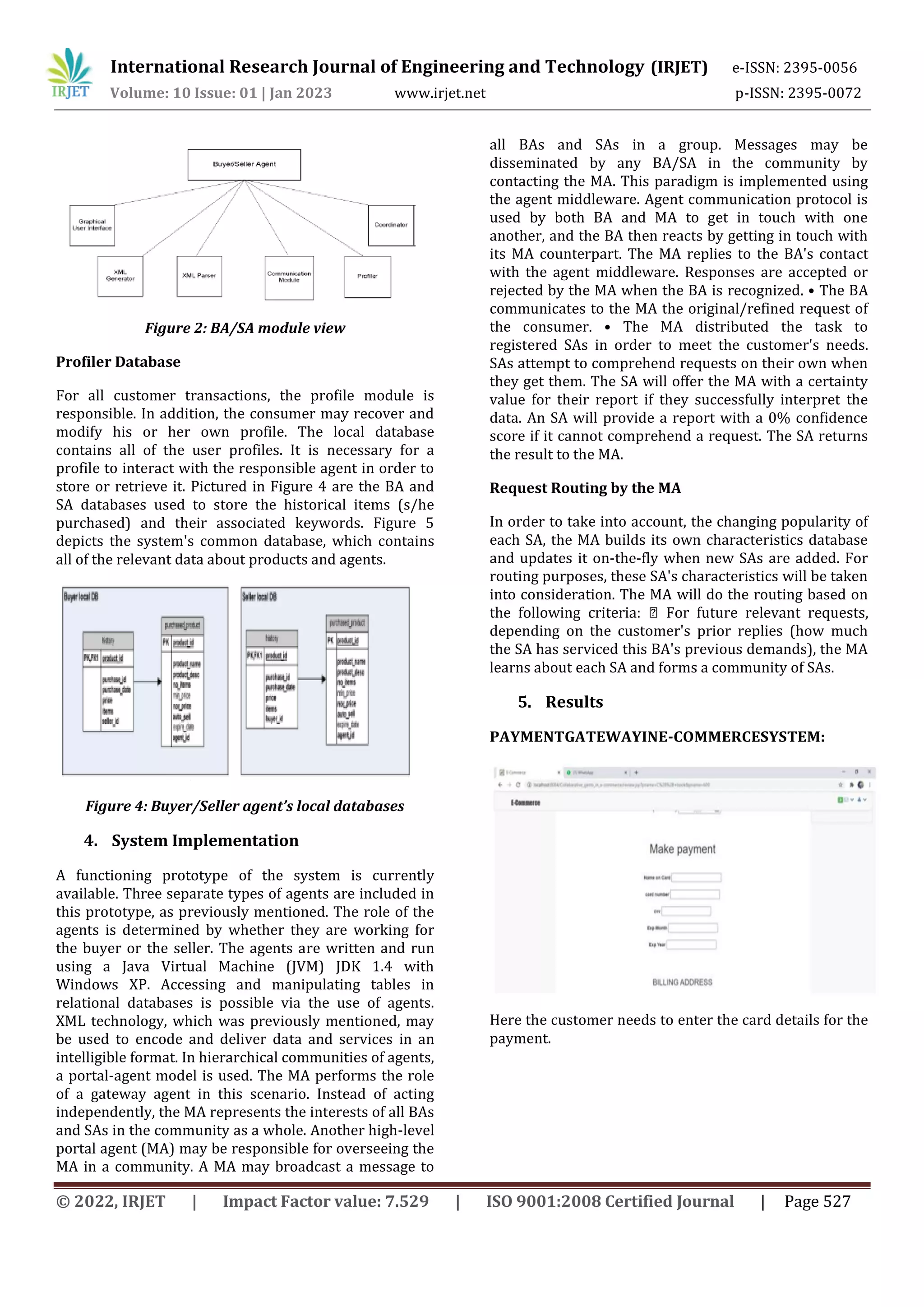 A COLLABARATIVE AGENT IN E-COMMERCE | PDF | Internet | Computing