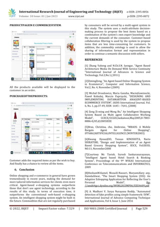 A COLLABARATIVE AGENT IN E-COMMERCE | PDF