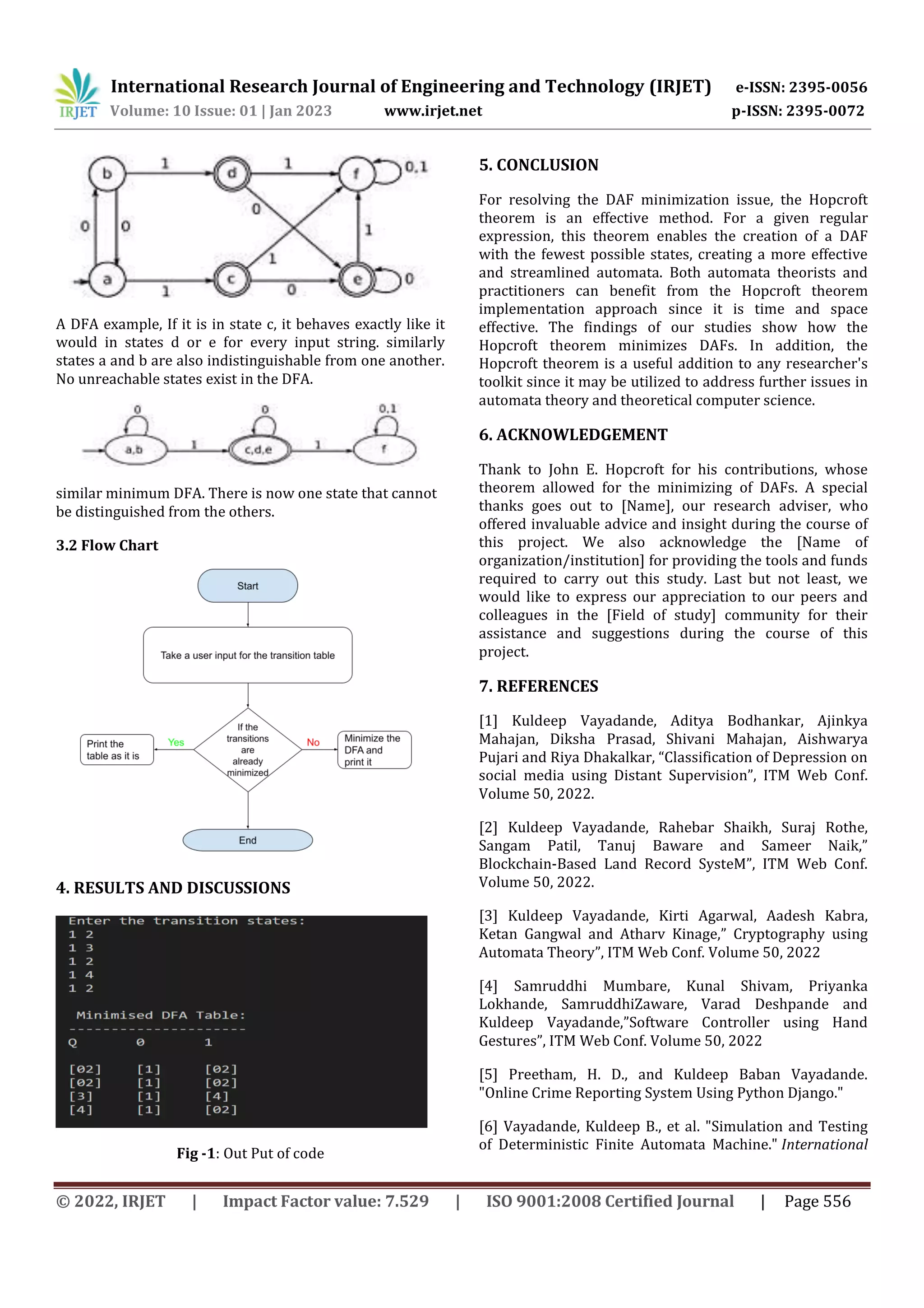 Dfa Minimization Using Hopcrofts Theorem Pdf Programming Languages Computing