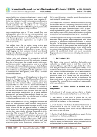 Online Voting System Using Fingerprint sensor and Blockchain | PDF ...