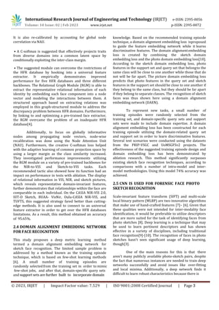 FACE PHOTO-SKETCH RECOGNITION USING DEEP LEARNING TECHNIQUES - A REVIEW | PDF