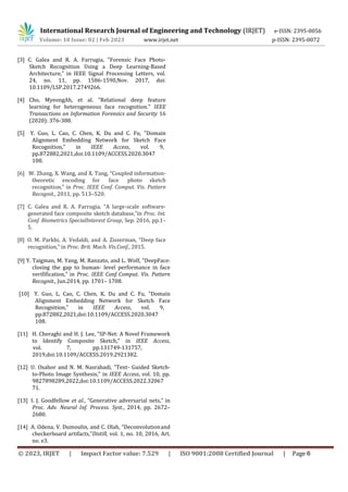 FACE PHOTO-SKETCH RECOGNITION USING DEEP LEARNING TECHNIQUES - A REVIEW | PDF