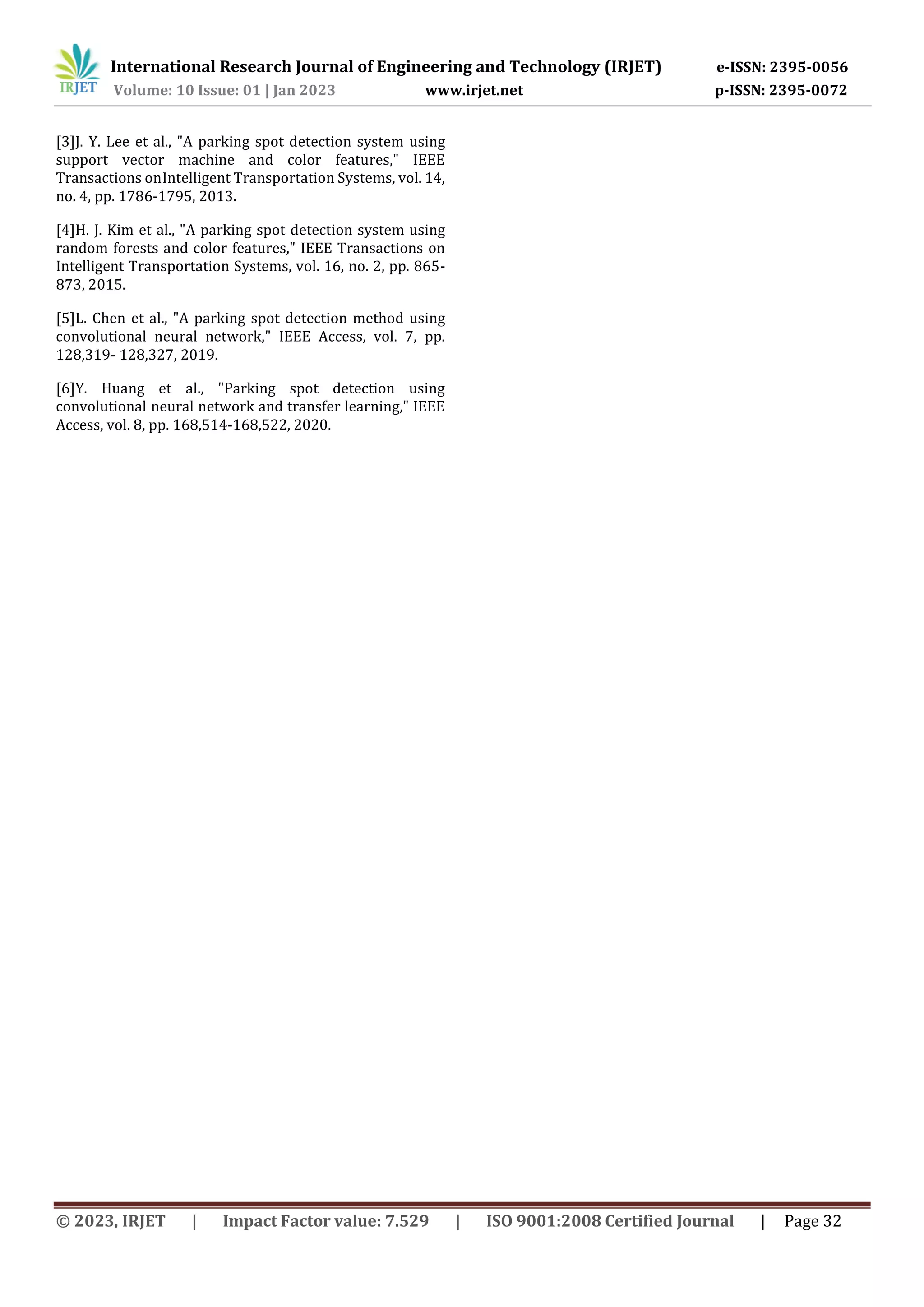 Identifying Parking Spots from Surveillance Cameras using CNN | PDF