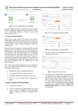 AMAZON SIMPLE STORAGE SERVICE REPLICATION | PDF