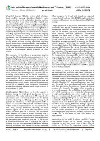 Pricing Optimization using Machine Learning | PDF