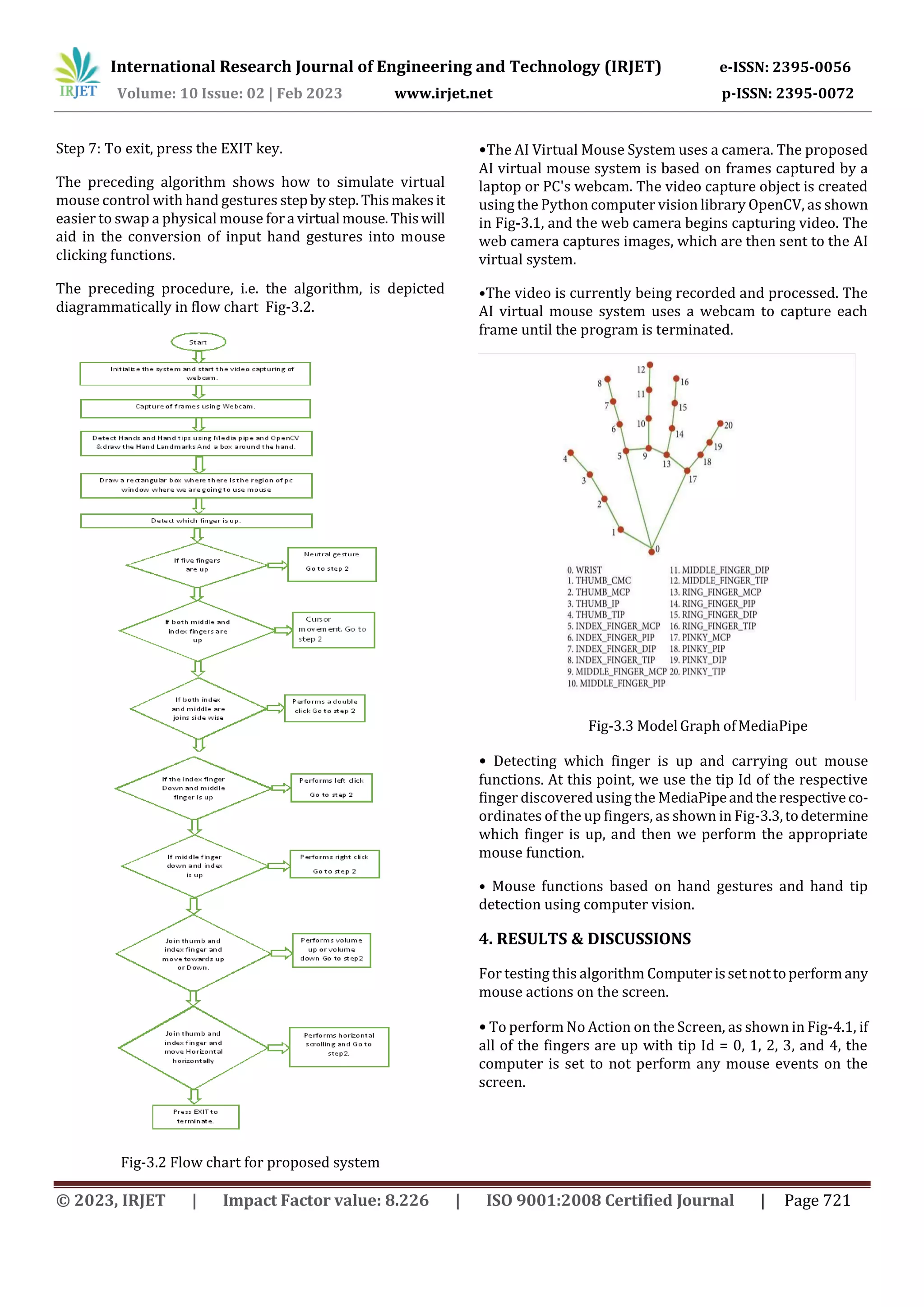 Virtual Mouse Control Using Hand Gesture Recognition | PDF