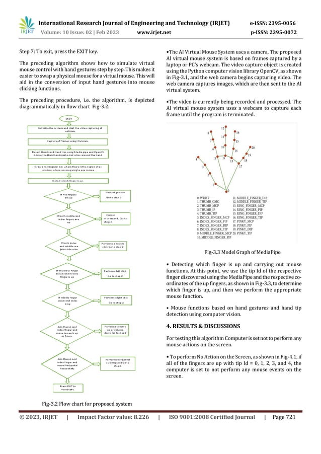 Virtual Mouse Control Using Hand Gesture Recognition | PDF