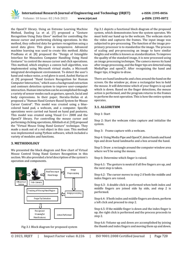 Virtual Mouse Control Using Hand Gesture Recognition