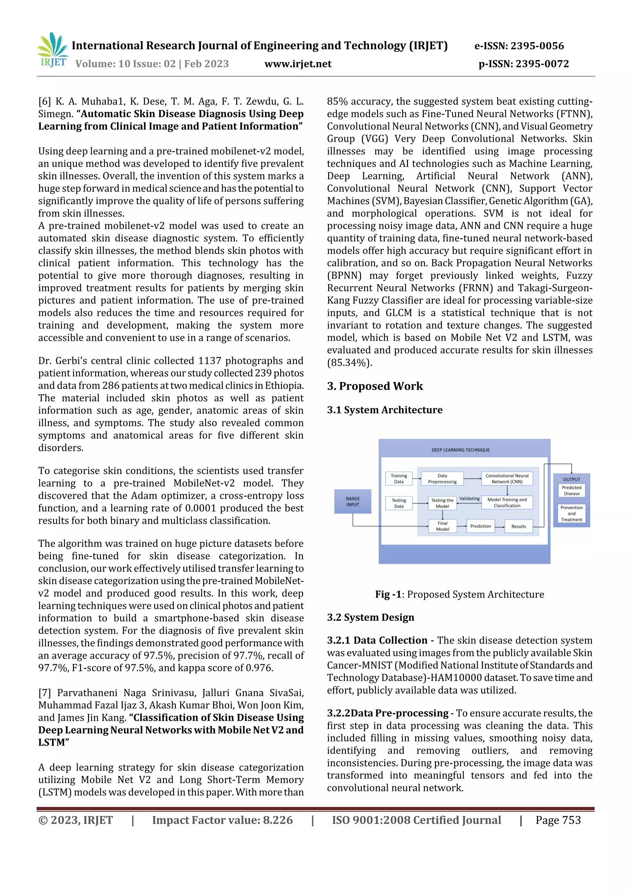 Common Skin Disease Diagnosis and Prediction: A Review | PDF