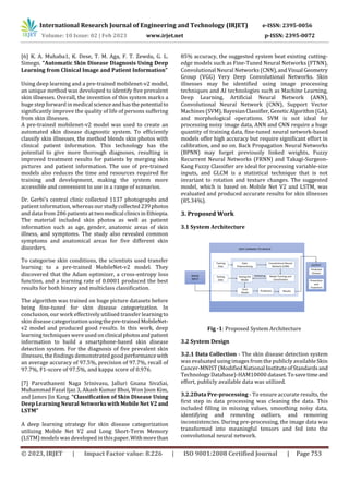 Common Skin Disease Diagnosis and Prediction: A Review | PDF