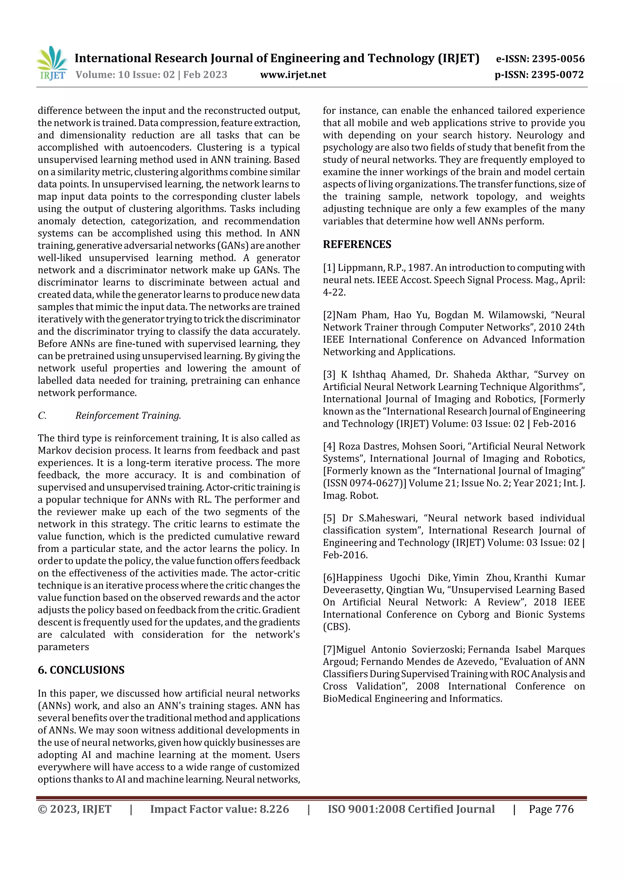 Artificial Neural Network: A brief study | PDF