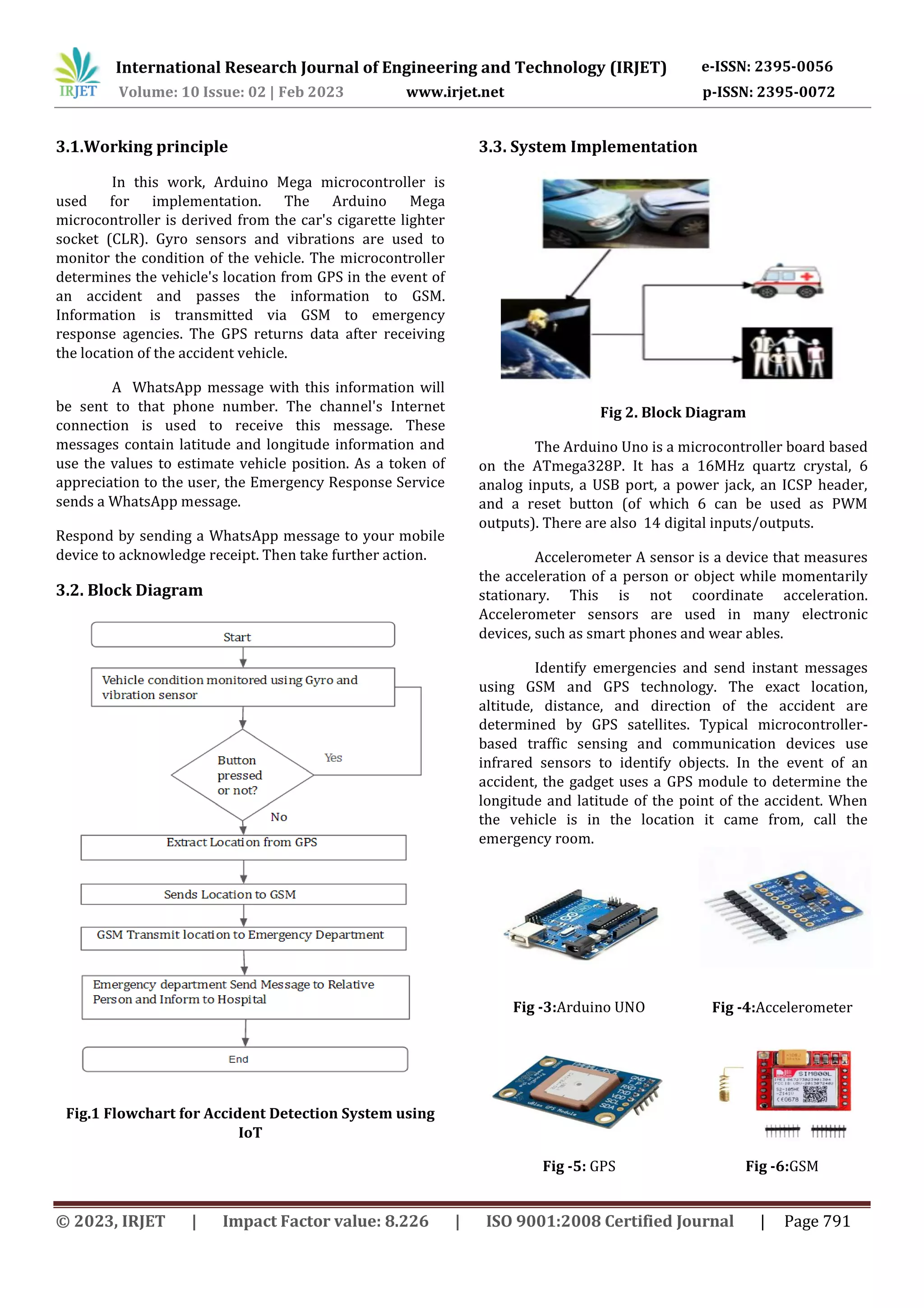 An Overview Of Traffic Accident Detection System Using Iot Pdf