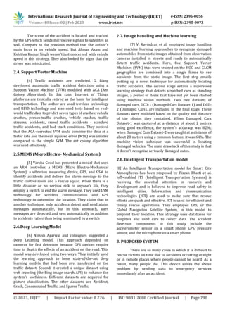 An Overview of Traffic Accident Detection System using IoT | PDF