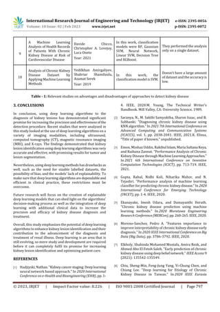 Survey on Automatic Kidney Lesion Detection using Deep Learning | PDF