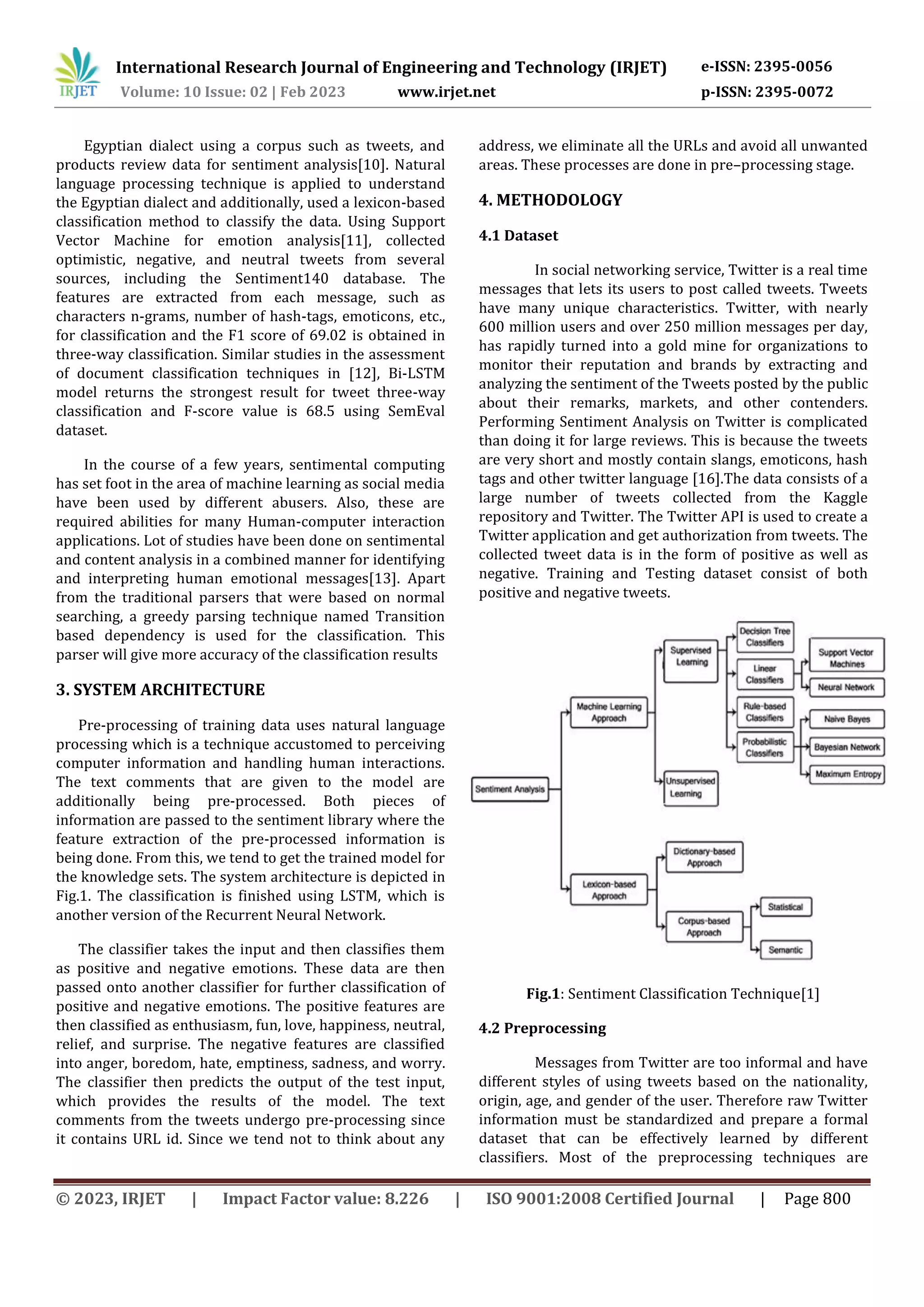 A STUDY ON TWITTER SENTIMENT ANALYSIS USING DEEP LEARNING | PDF