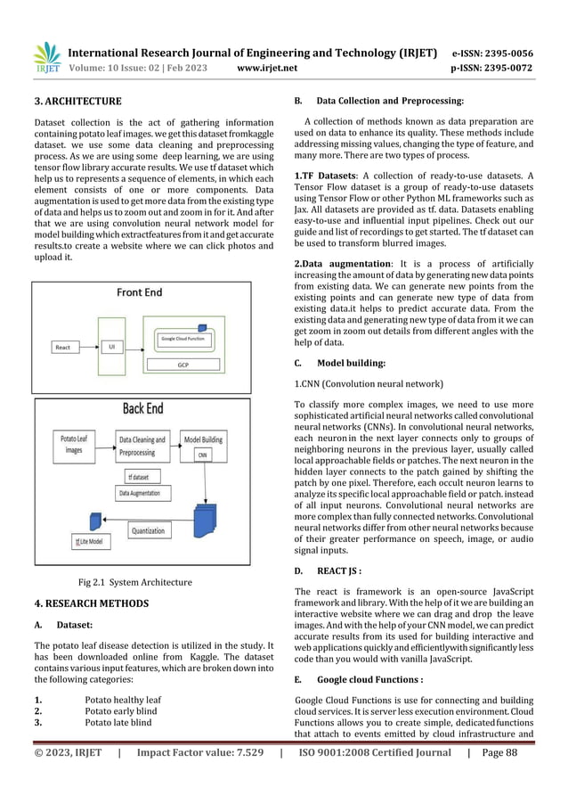 Potato Leaf Disease Detection Using Machine Learning Pdf