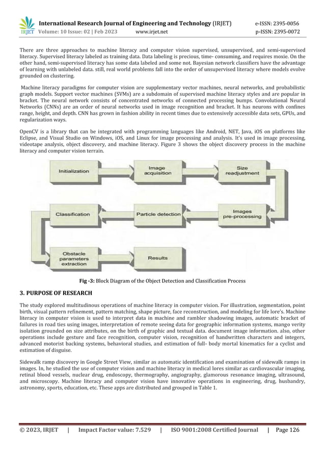 Utilization of Machine Learning in Computer Vision | PDF