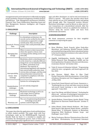 WEB BASED AND BLOCKCHAIN APPLICATION FOR EDUCATIONAL INSTITUTION | PDF