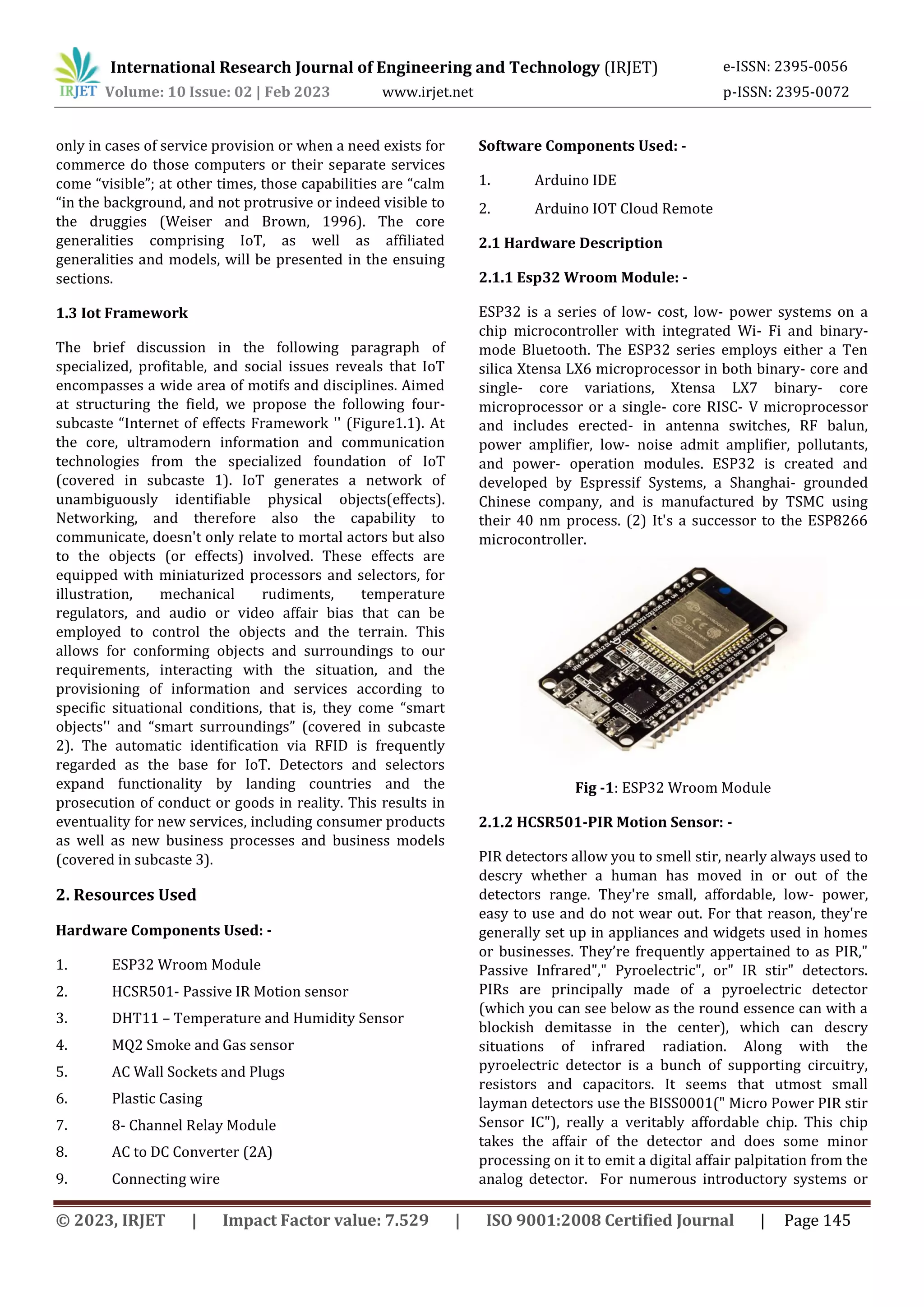 Home Automation Using Arduino Iot Cloud Pdf