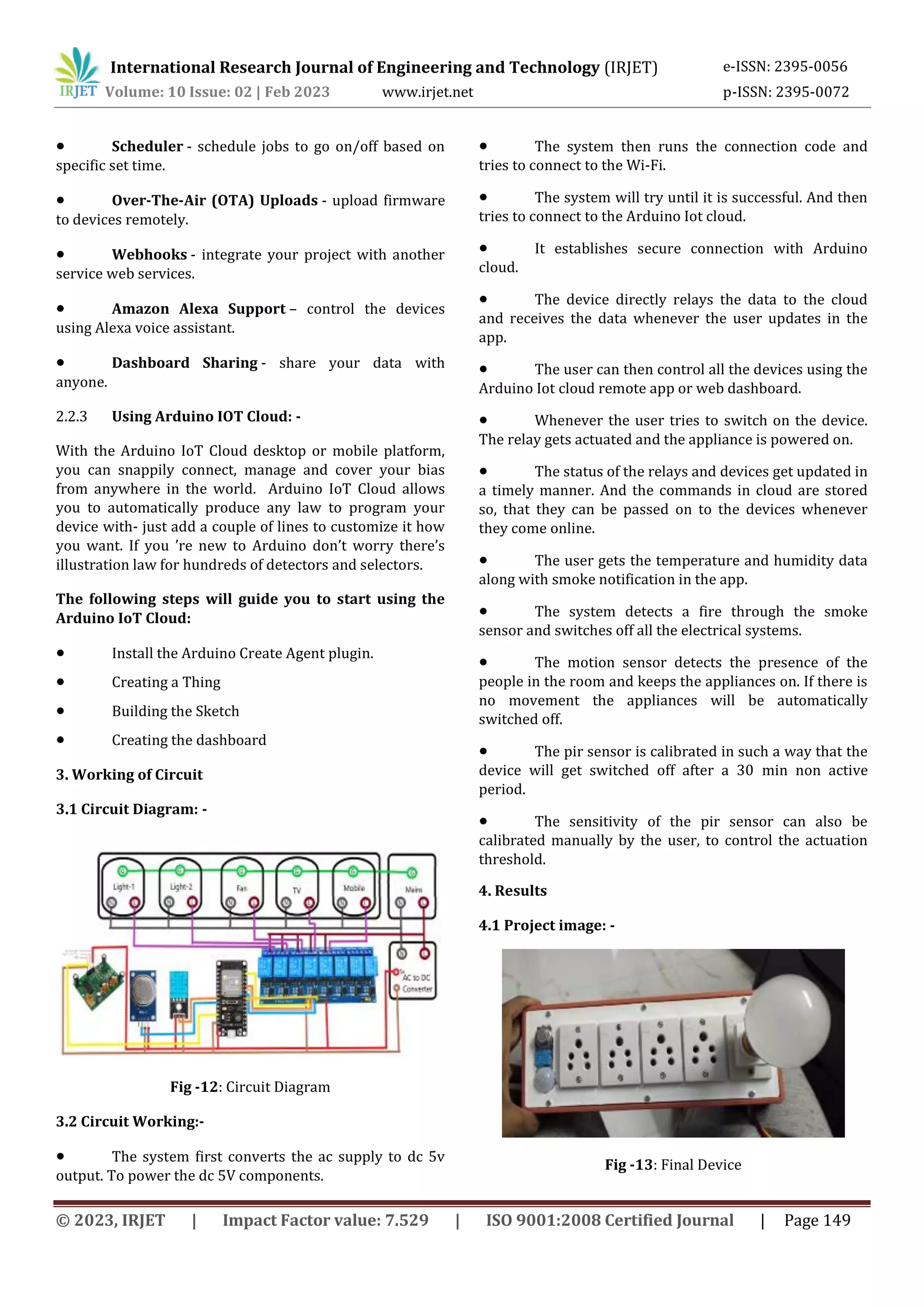 Home Automation Using Arduino Iot Cloud Pdf