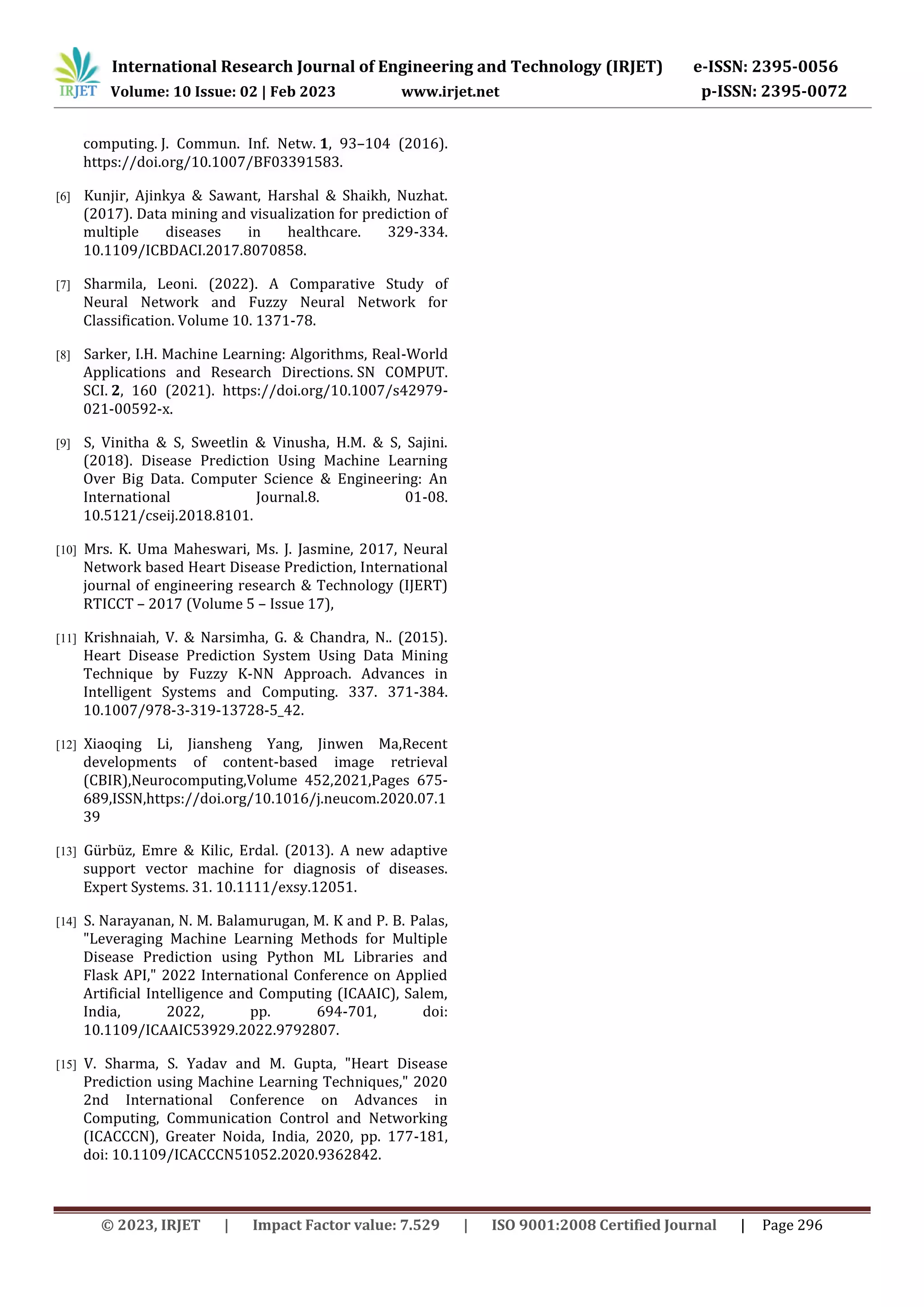 Multiple disease prediction using Machine Learning Algorithms | PDF