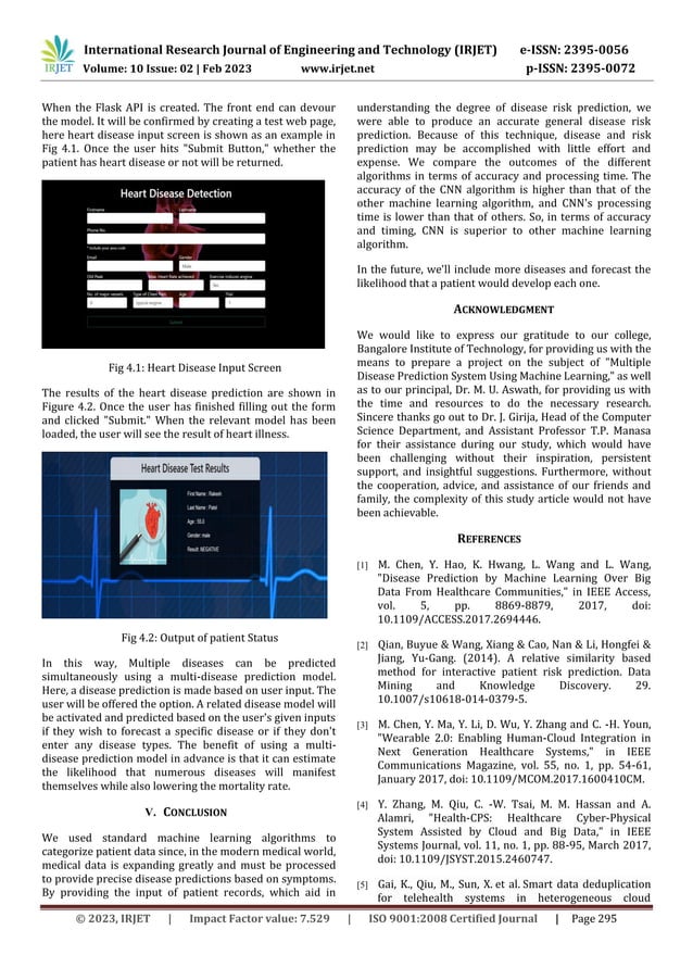 Multiple disease prediction using Machine Learning Algorithms | PDF