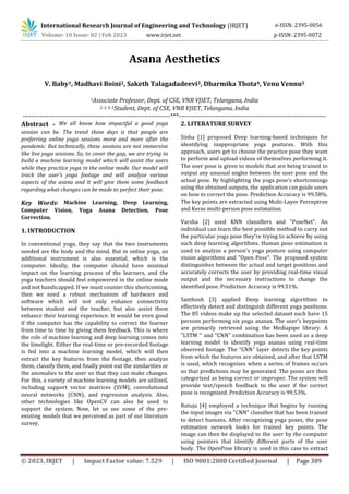 Asana Aesthetics | PDF