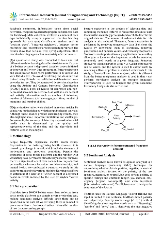 Depression Detection Using Various Machine Learning Classifiers | PDF