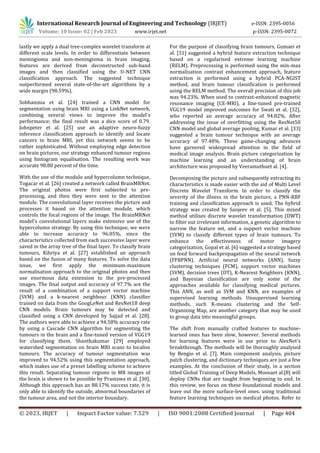 A Review on Multiclass Brain Tumor Detection using Convolutional Neural Network and Support ...