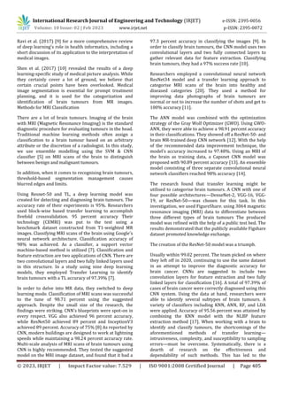 A Review on Multiclass Brain Tumor Detection using Convolutional Neural Network and Support ...