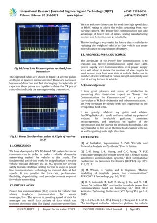 POWER LINE COMMUNICATION FOR VEHICLE | PDF