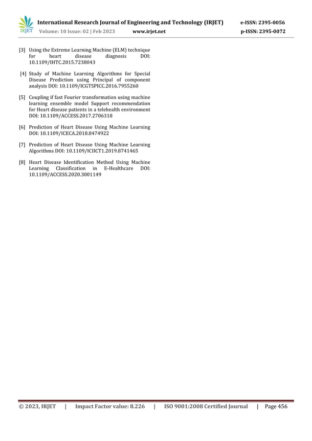 Risk Of Heart Disease Prediction Using Machine Learning | PDF