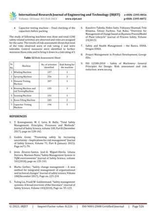 DEVELOPMENT OF RACI MATRIX FOR COMPLETE MACHINE LIFECYCLE | PDF