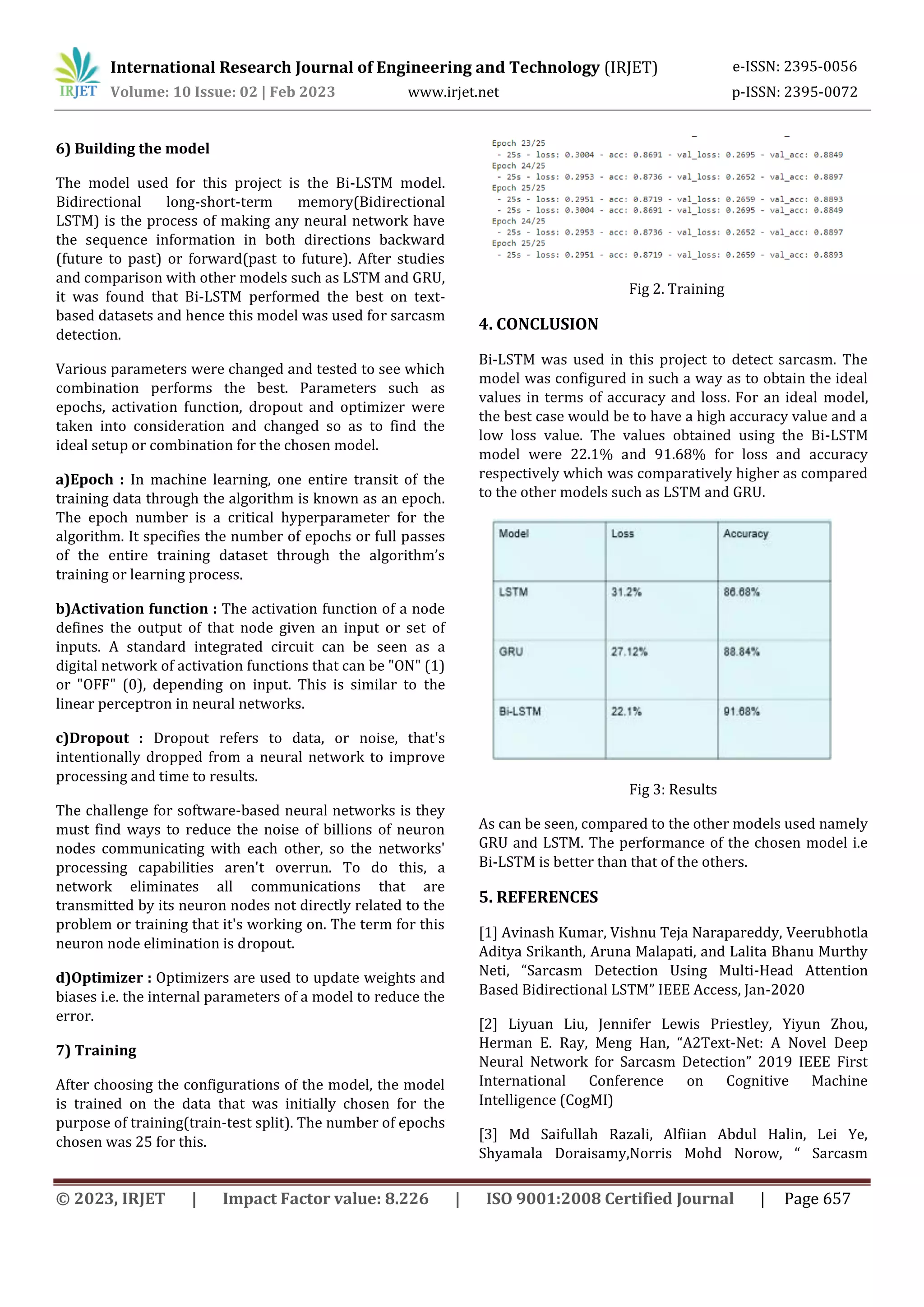 Sentiment Analysis For Sarcasm Detection Using Deep Learning Pdf